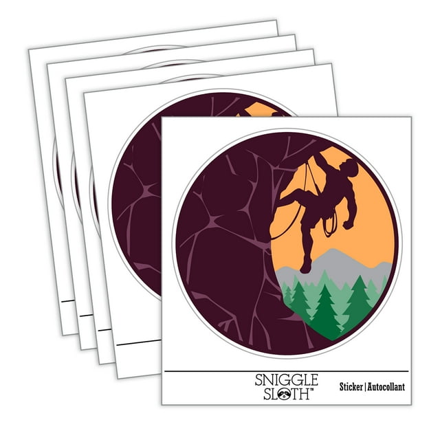 Rock Climbing Moon Stone Wall Mountain Cliff Car Window Bumper Water ...