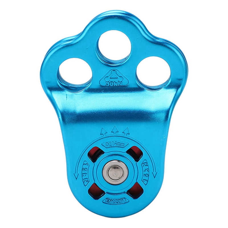 Rock Climbing Pulley 3 Holes Aluminum Alloy Climbing Bearing for ...