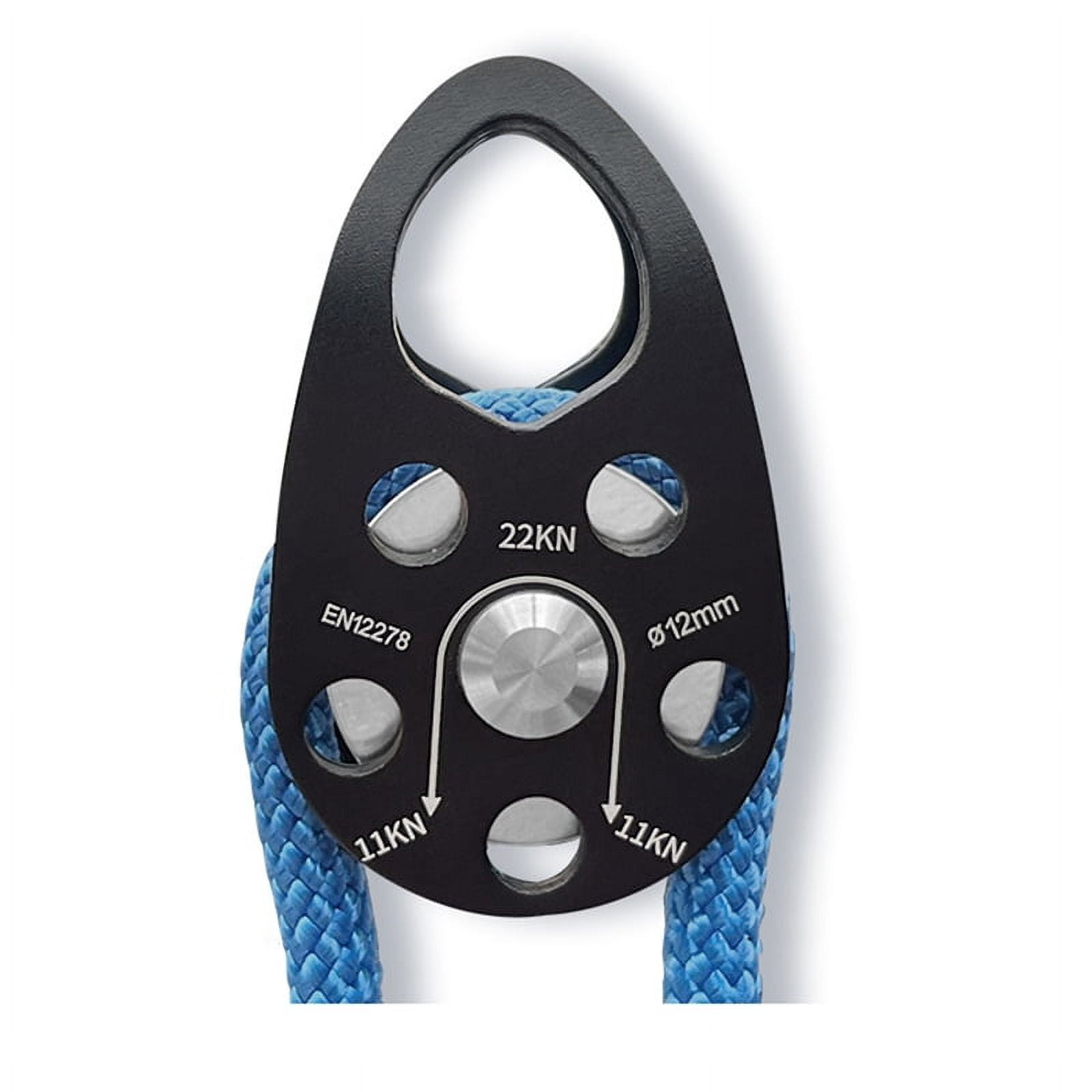 Rock Climbing Pulley Aluminum Alloy 22KN Light-Weight Portable Heavy ...