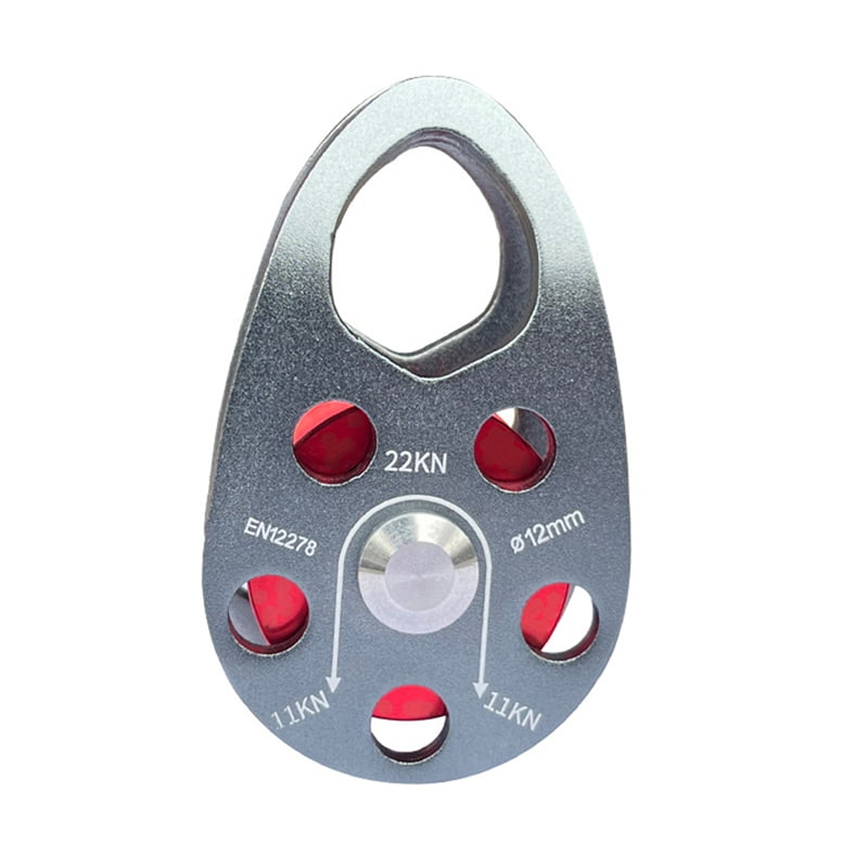 Rock Climbing Pulley Aluminum Alloy 22KN Light-Weight Portable Heavy ...