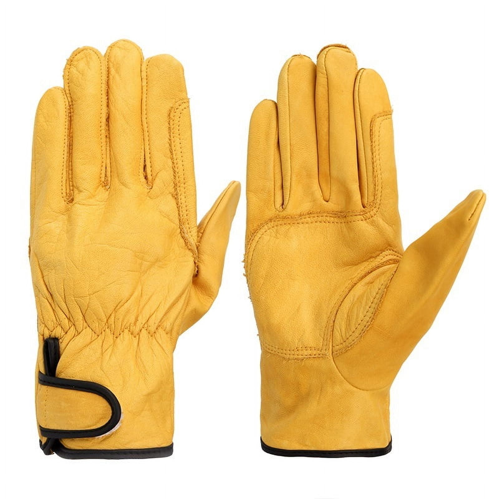 Rock Climbing Sport Safety Protection Leather Gloves Driving Grinding ...