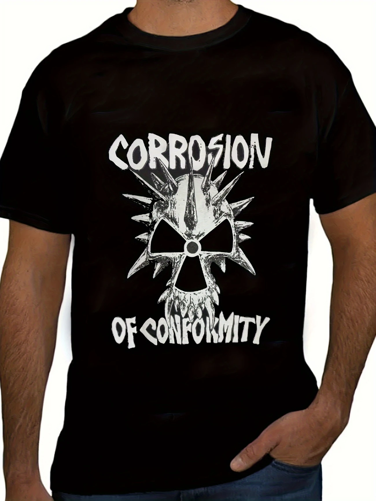 Rock Corrosion Of Conformity Vintage 90s Men's High Quality Cotton ...