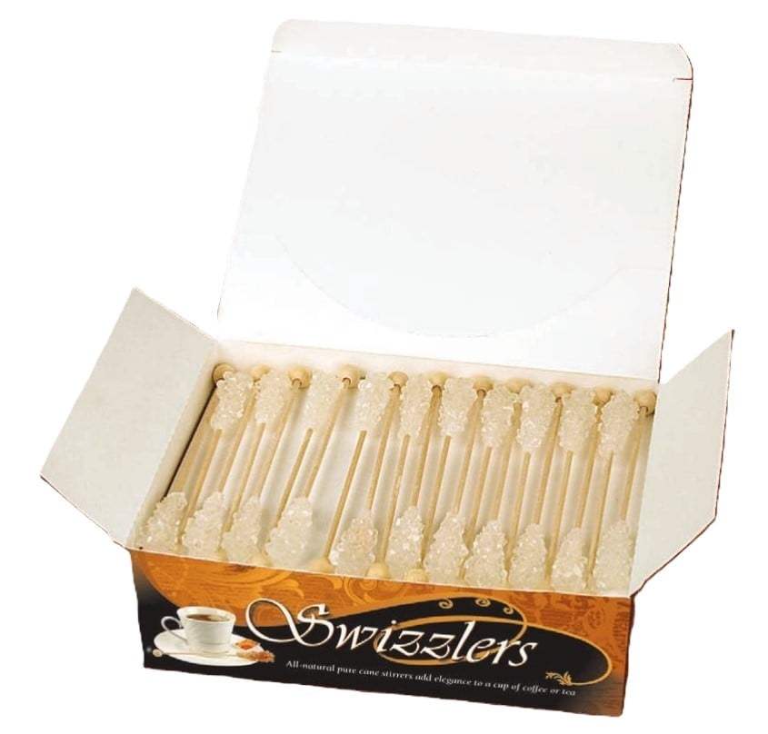 Rock Crystal Candy, Pure Cane Swizzlers, 60 Count Bulk Box - Walmart.com
