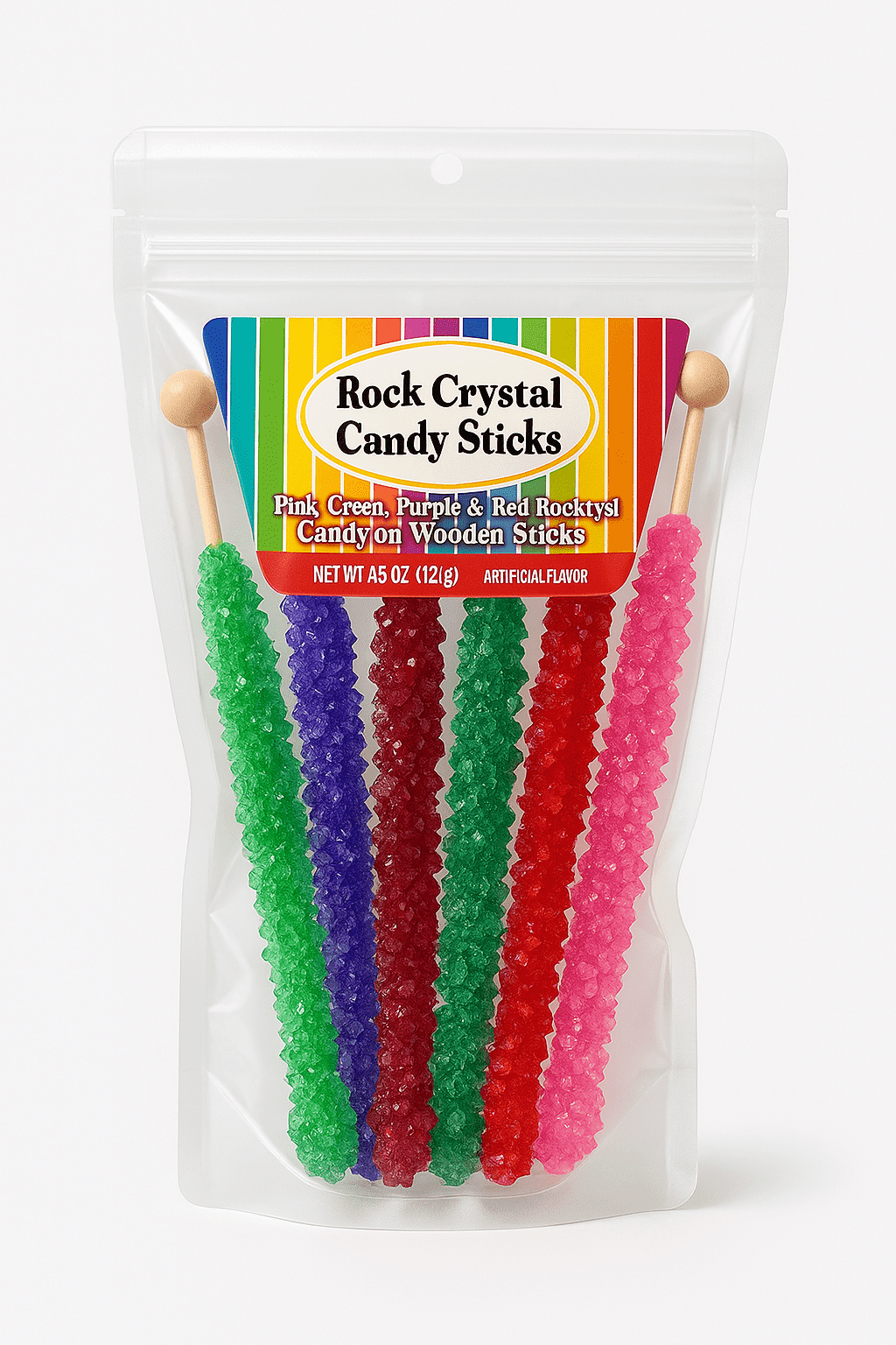 Rock Crystal Candy Sticks 8ct - Walmart.com