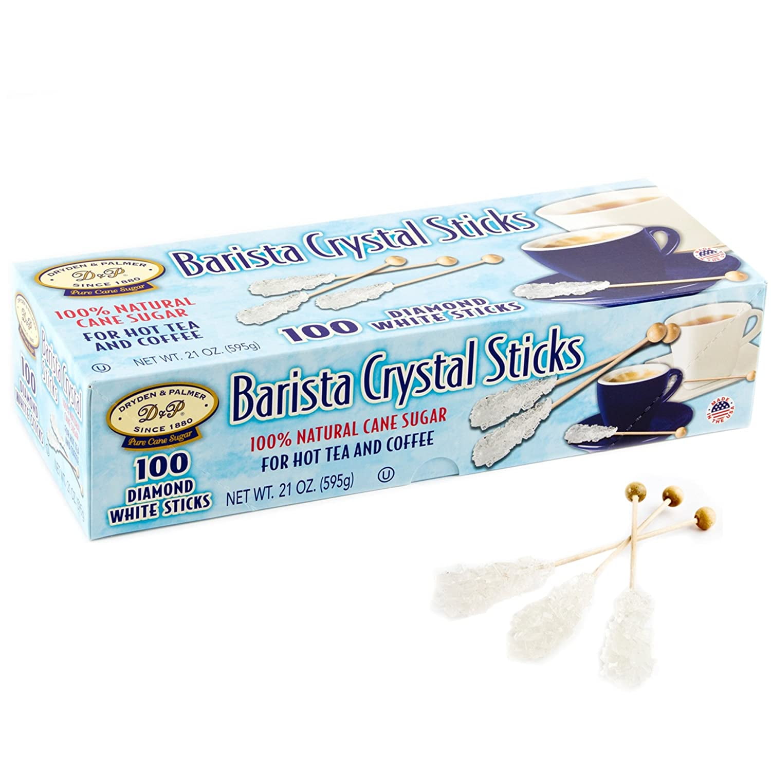 Rock Cy Demitasse Sticks, White, Unwrapped, 100 Count for Coffee ...