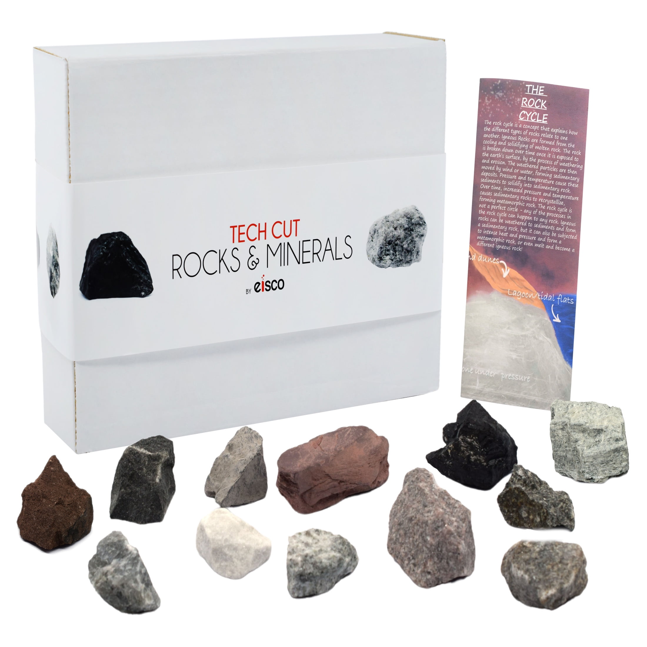 Rock Cycle Kit, 12 Pieces - Includes Metamorphic, Igneous & Sedimentary ...