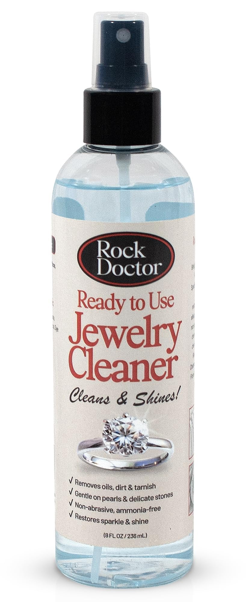 Rock Doctor Jewelry Cleaner Spray Gentle Solution for Diamonds, Gold ...