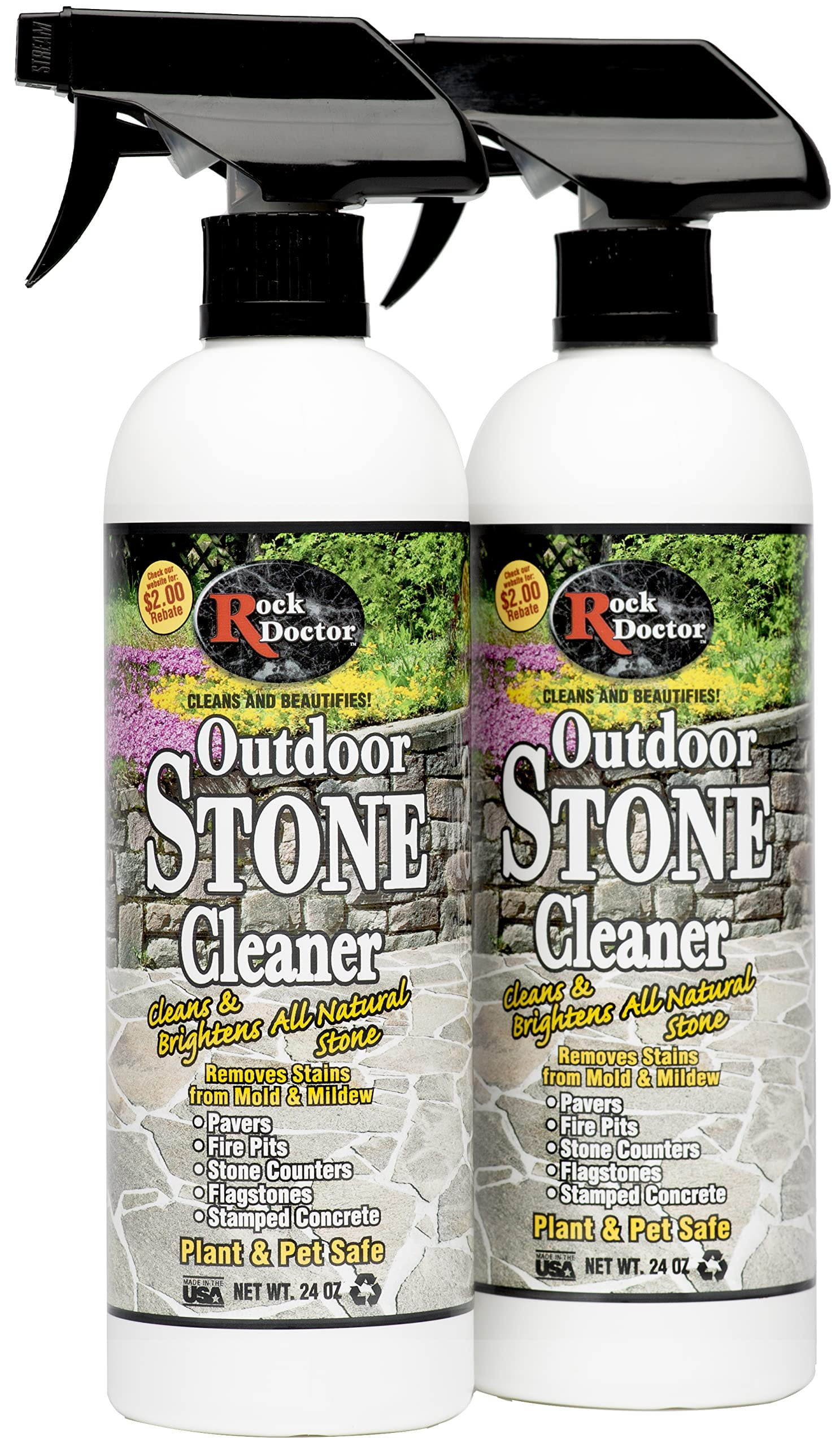 Rock Doctor Outdoor Stone Cleaner 24oz. 2/pack - Walmart.com