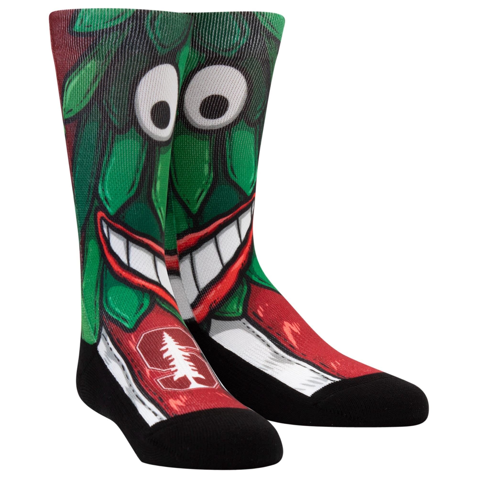 Rock Em Elite Stanford Cardinal Mascot NCAA Licensed Crew Socks (S-M ...