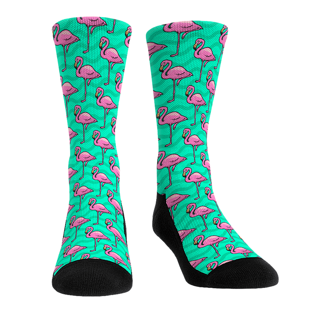 Rock Em Florida Flamingo Socks (S-M) - Walmart.com