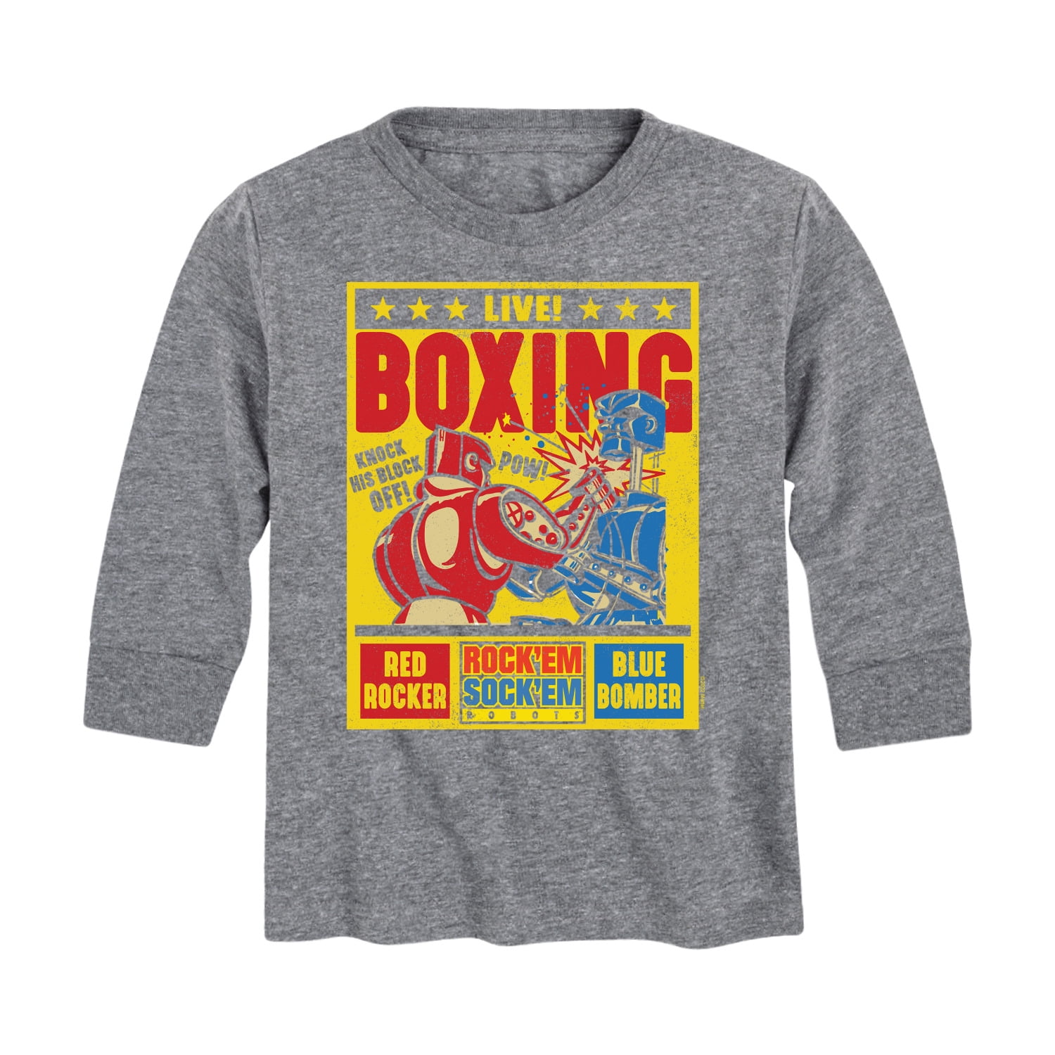 Rock 'Em Sock 'Em Robots - Live Boxing Poster - Toddler And Youth Long ...