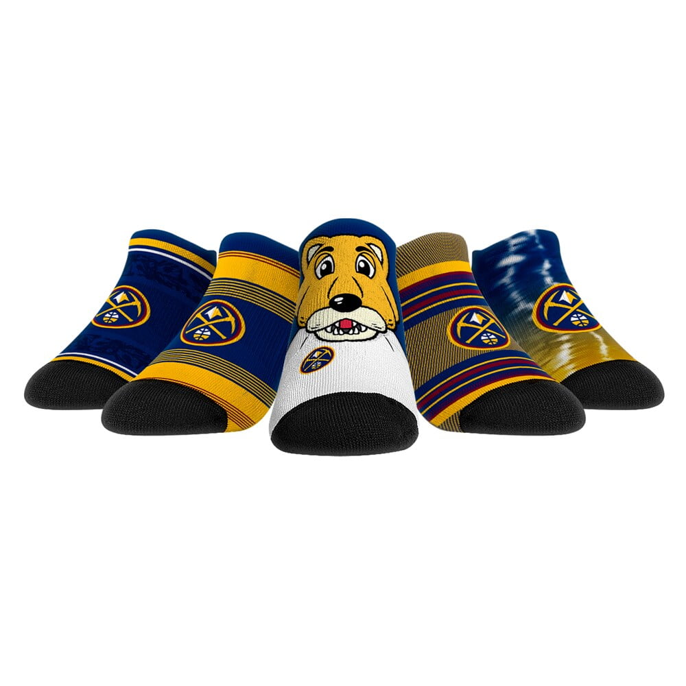 Rock Em Socks Denver Nuggets Youth Super Fan 5-Pack Low-Cut Socks ...