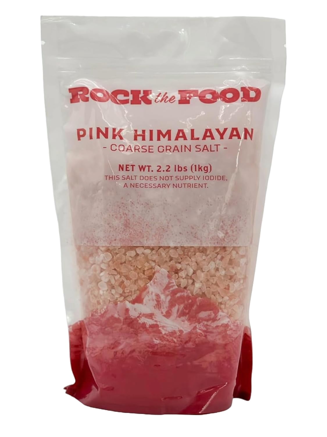 Rock The Food | BCF26 Pink Himalayan Salt Bulk, 2.2 lb Coarse Grain ...