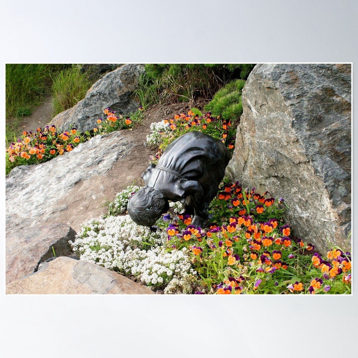 Rock Garden Memorial To Children, Anchorage Poster Wall Art, Modern ...