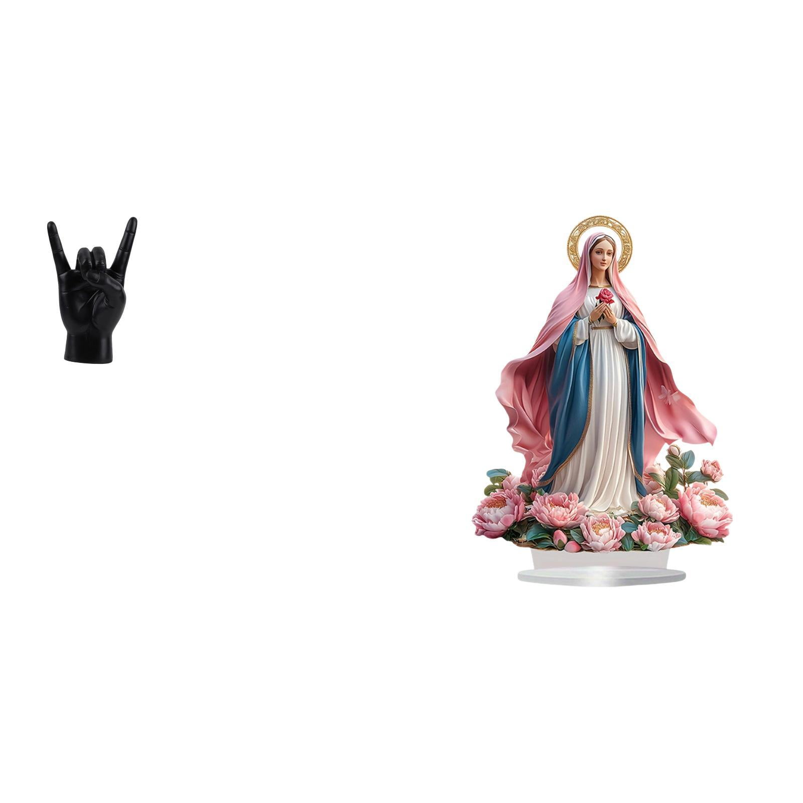 Rock Gesture Statue Modern Finger Figurine Acrylic Material for Home ...