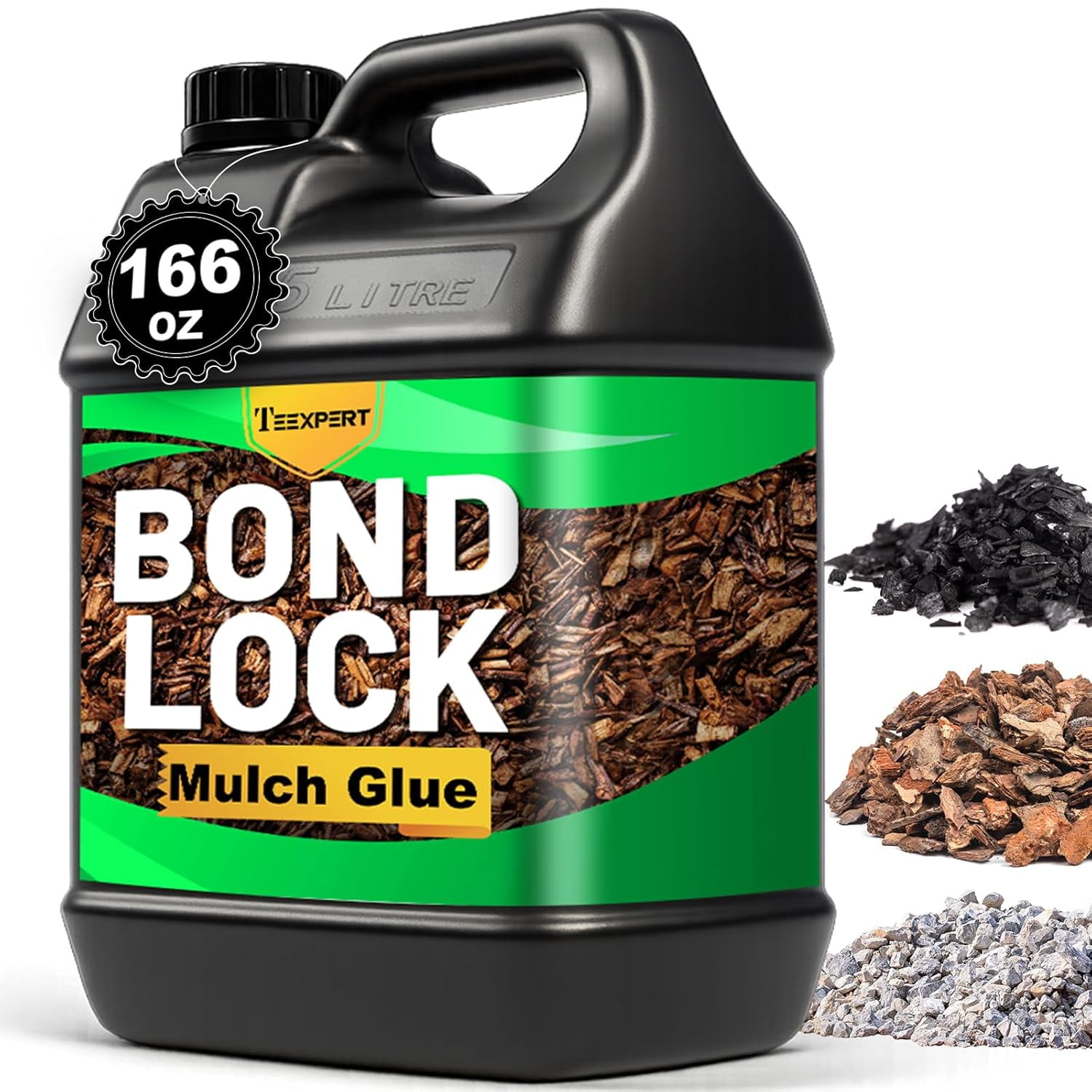 Rock Glue for Landscaping, Mulch Glue Pea Gravel Binder Stabilizer ...