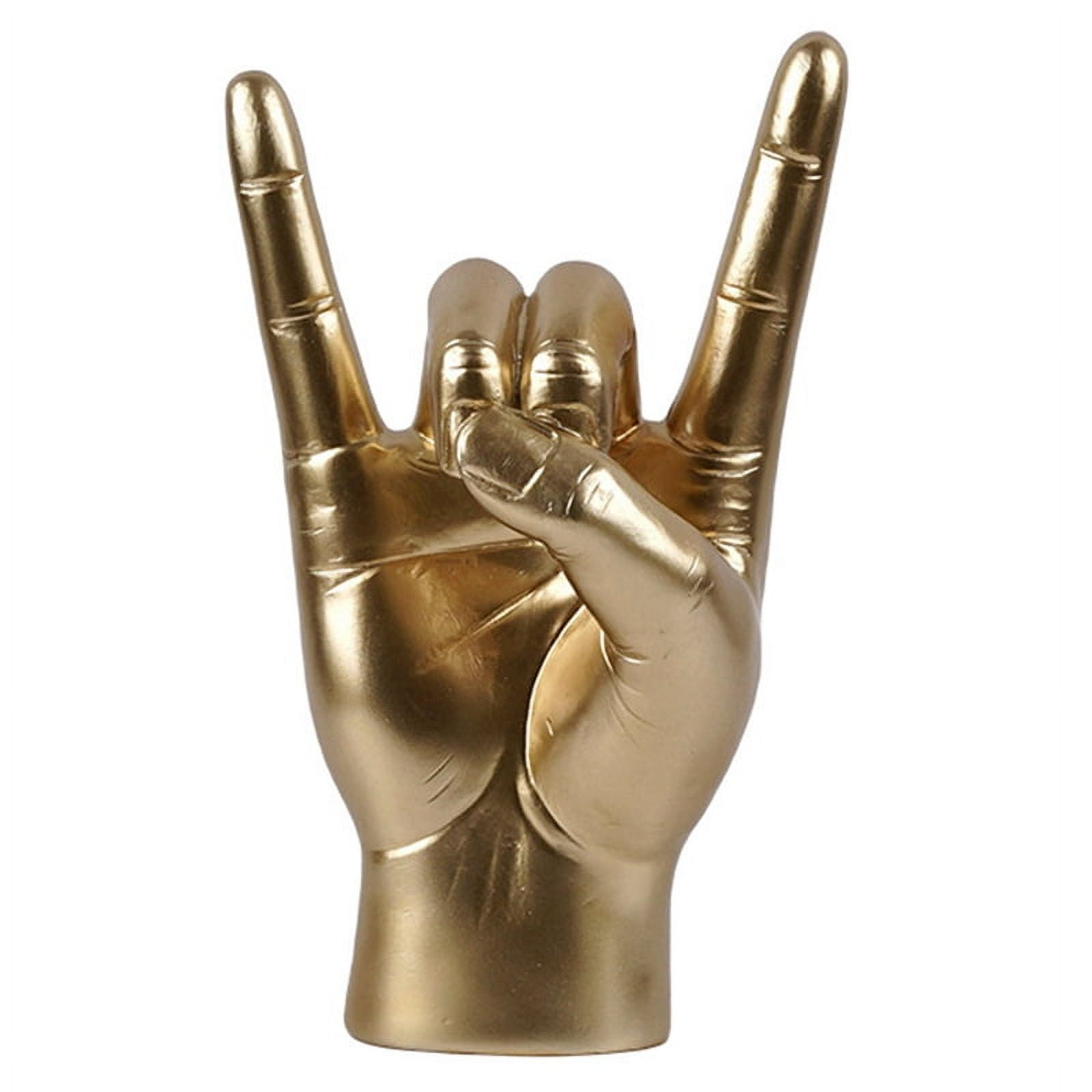 Rock Hand Gesture Statue Rock Music Art Craft Finger Sculpture for Rock ...