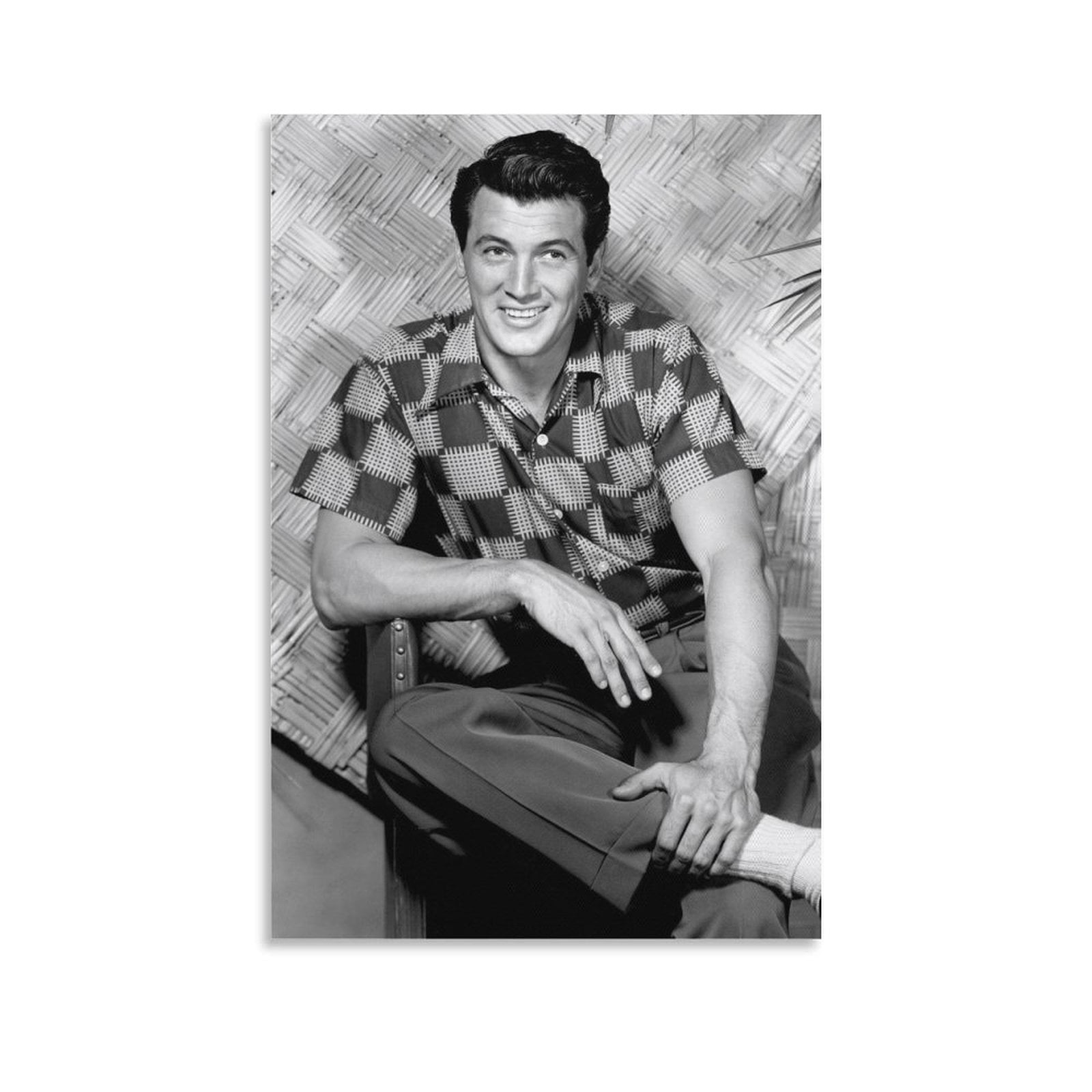 Rock Hudson Handsome Poster Canvas Poster Wall Art Picture Prints ...