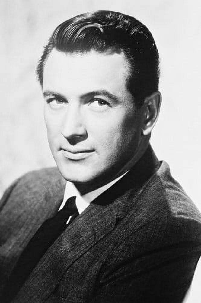 Rock Hudson Handsome Studio Pub Pose B&W 24x36 Poster - Walmart.com