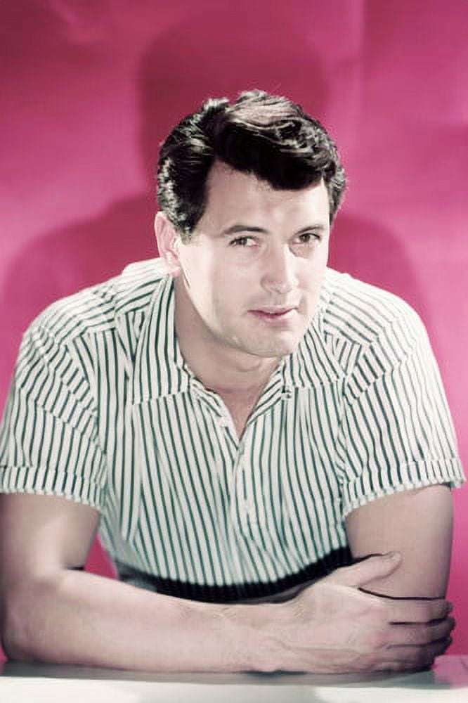 Rock Hudson handsome 1950's studio portrait 24x36 Poster - Walmart.com