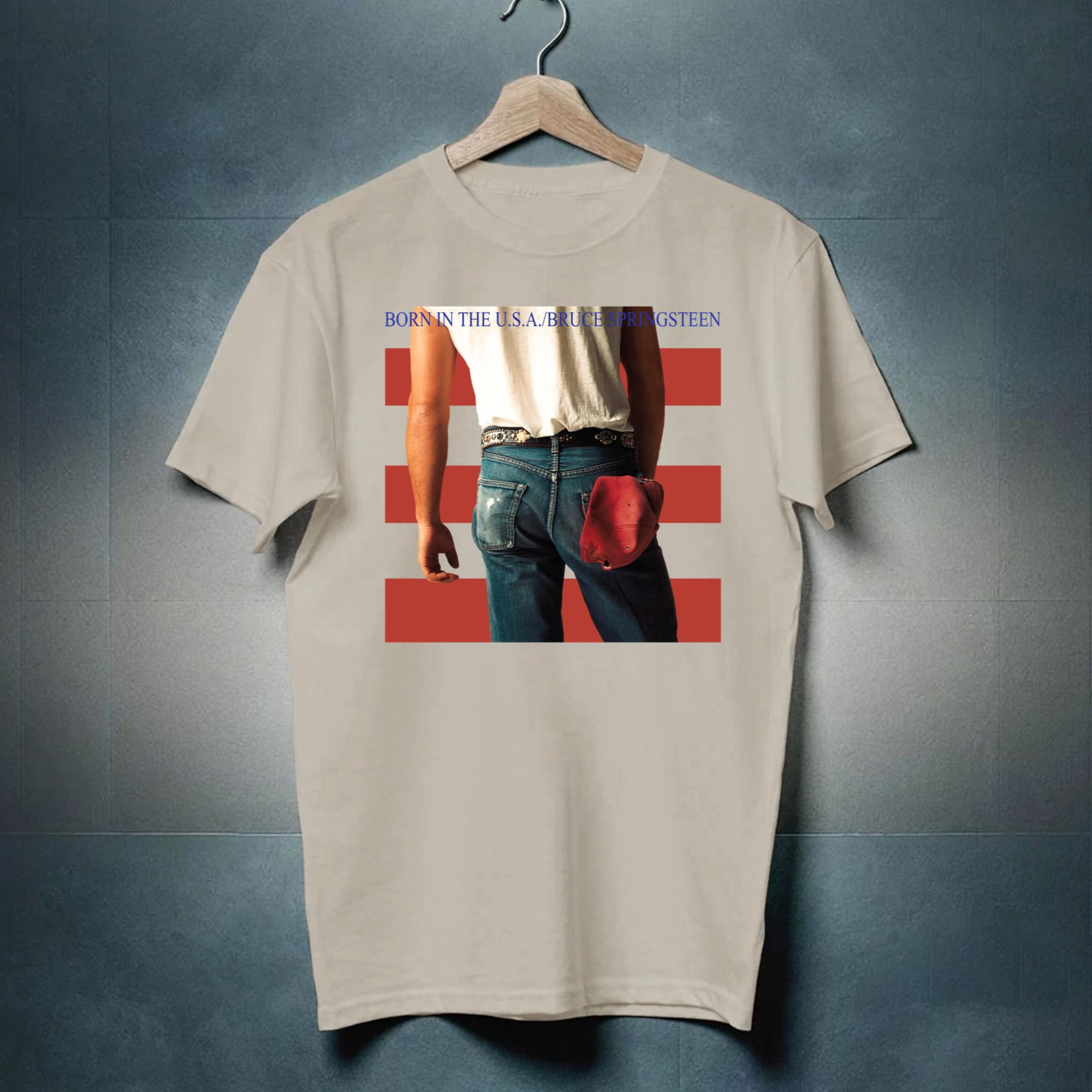 Rock Icon Born In The USA White T-Shirt - Classic, Music Fan, Vintage ...