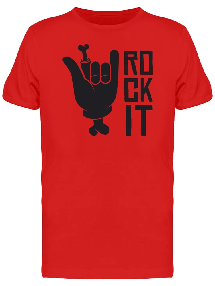 Rock It Logo Sign T-Shirt Men -Image by Shutterstock, Male 3X-Large ...