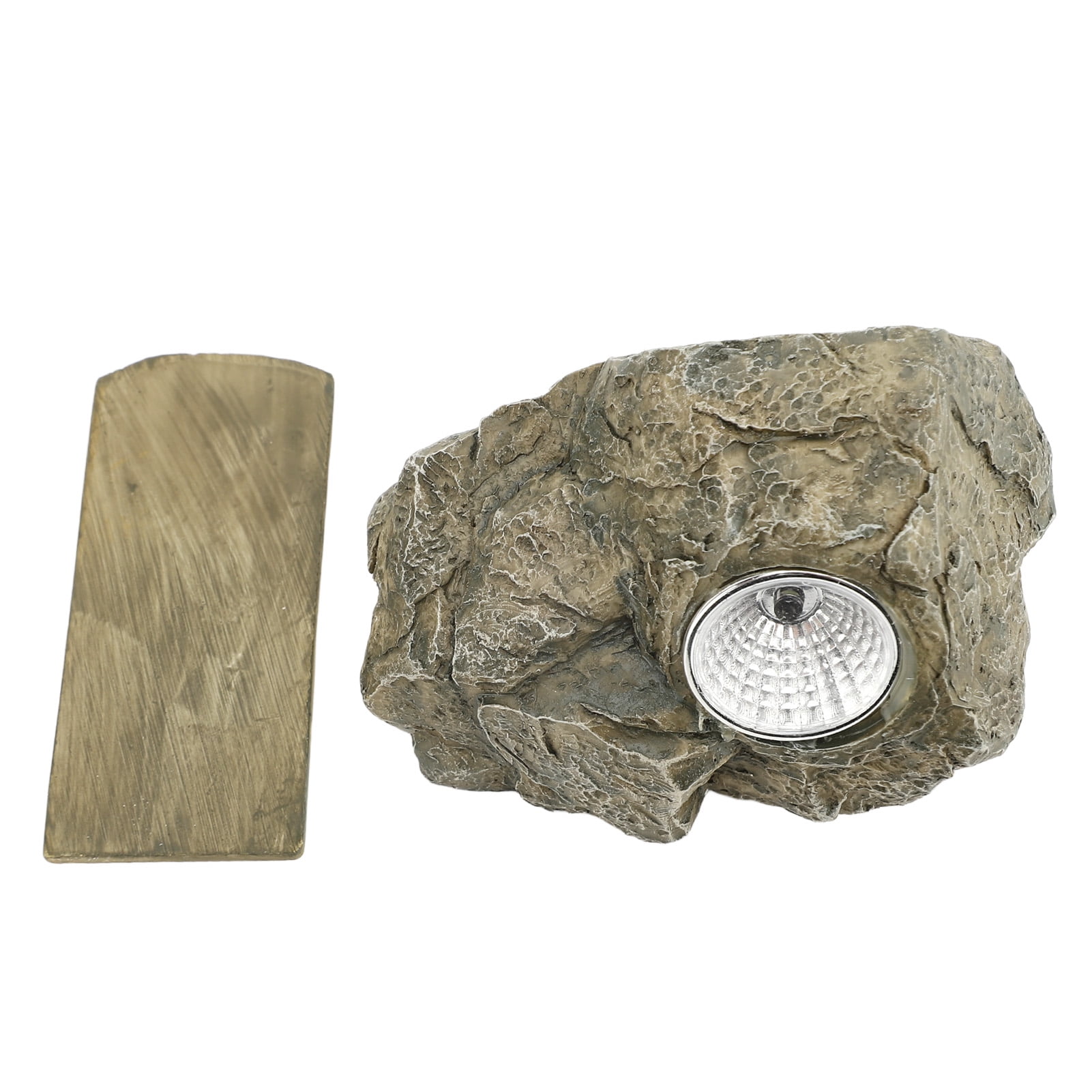 Rock Key Box, Decorative Resin Weather Faux Rock Key Holder With Solar ...