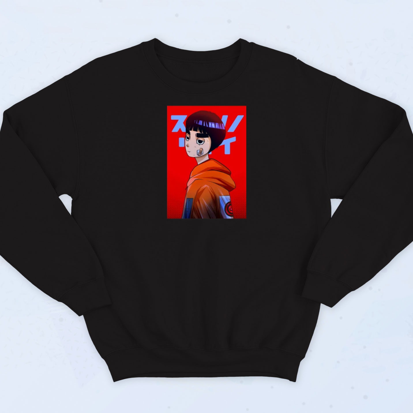 Rock Lee Poster Sweatshirt, Dynamic and Bold Design Featuring Rock Lee ...