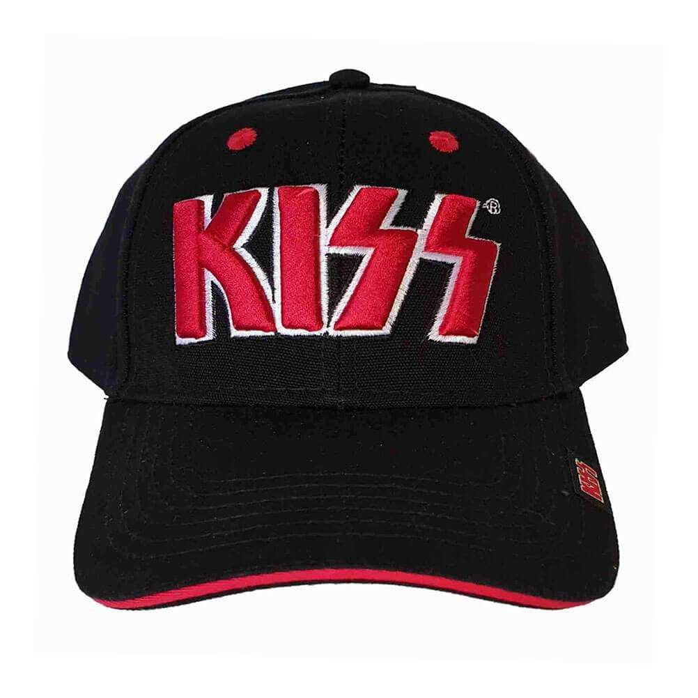 Rock Legend KISS Embroidered Red and Black Logo Baseball Cap - Iconic ...