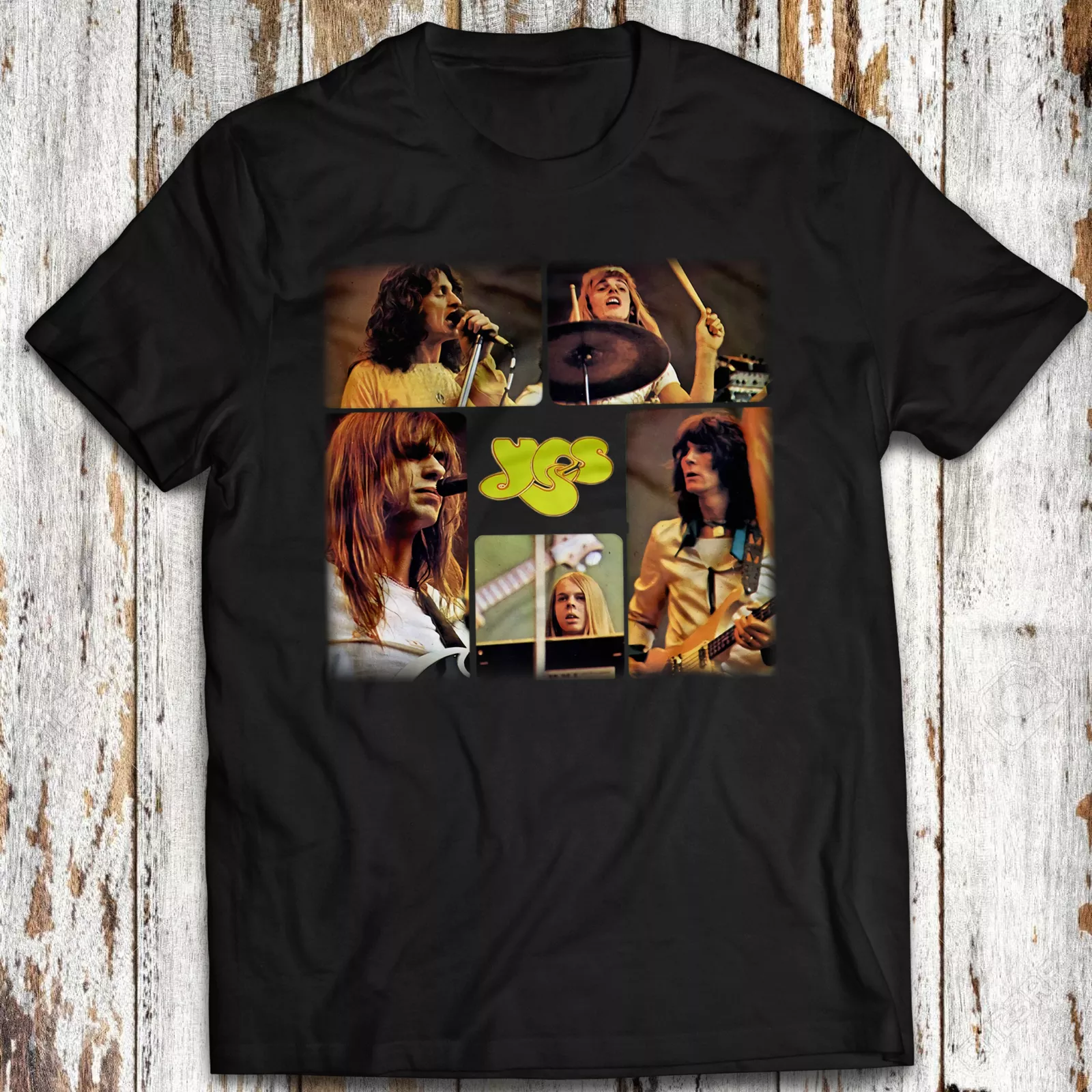 Rock Music T-Shirt Yes Band Tee Steve Howe Close to the Edge Fragile ...