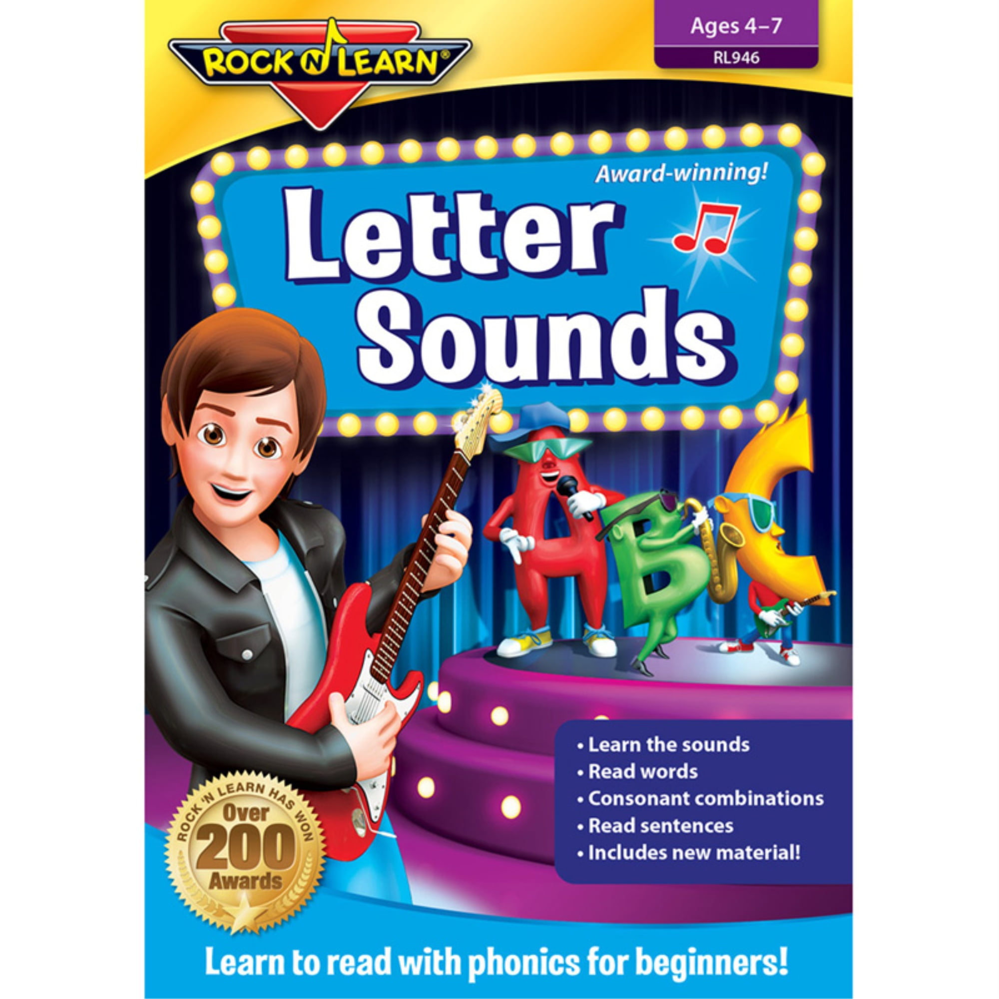 Rock N Learn: Letter Sounds (DVD) - Walmart.com