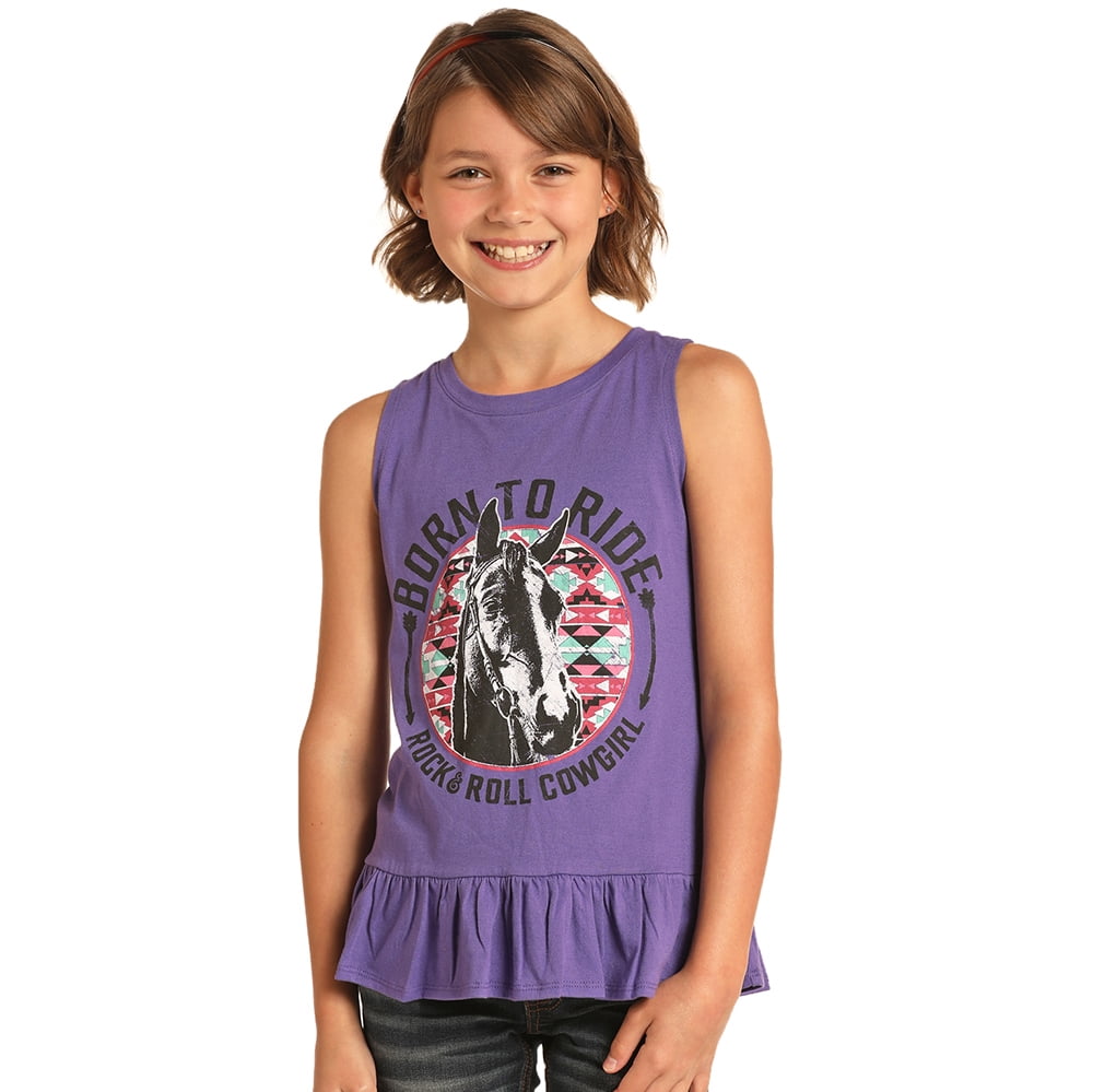 Rock N Roll Cowgirl Girls Girls Rock and Roll Cowgirl Born to Ride ...