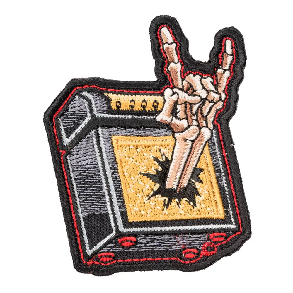 Rock On Skeleton Hand Amp Patch, Musical Instruments Patches - Walmart.com