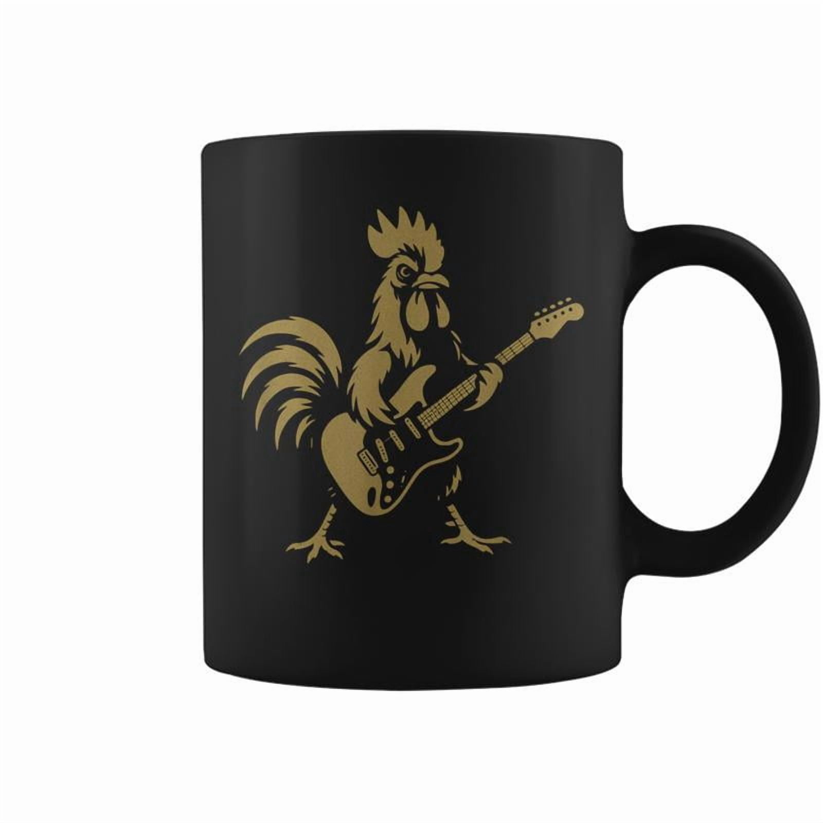 Rock Out Highland Rooster Chicken Cool Band Music Lovers Coffee Mugs ...