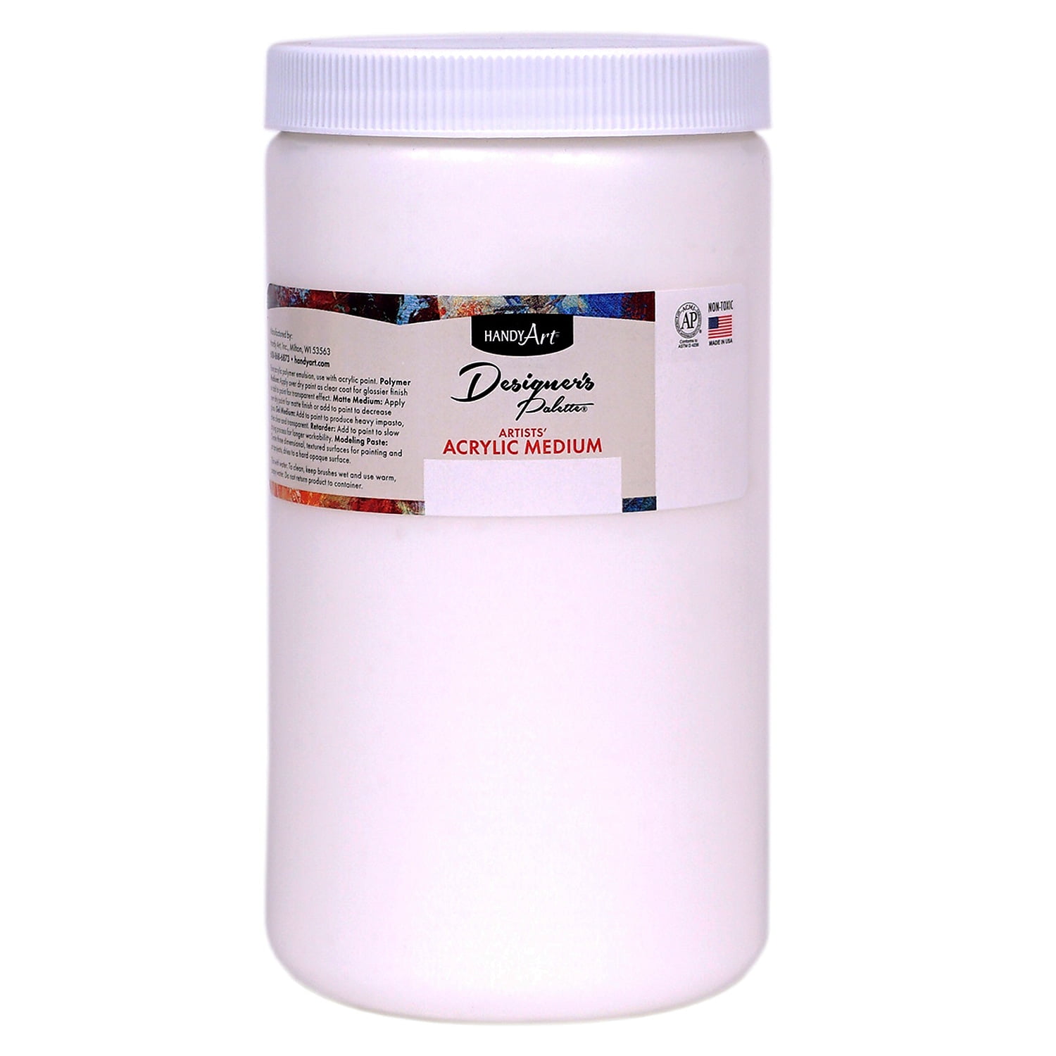 Handy Art Designer's Palette Acrylic Modeling Paste White 32 oz ...