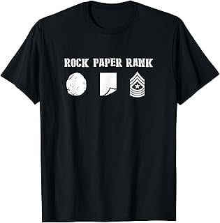 Rock Paper Rank Sergeant Major T Shirt 20210 - Walmart.com