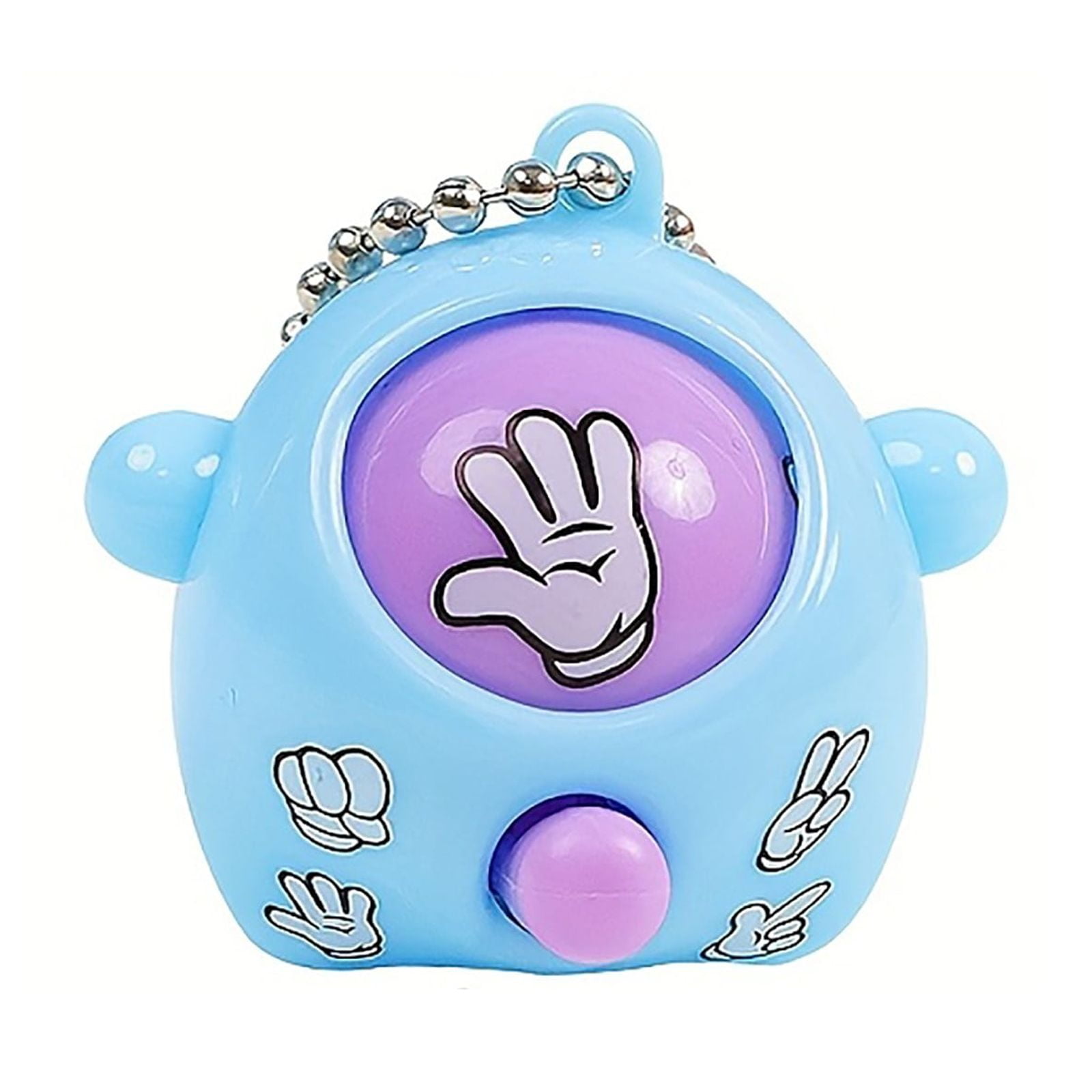 Rock Paper Scissors Egg Keychain Novelty Funny Toy Changeable Face Game ...