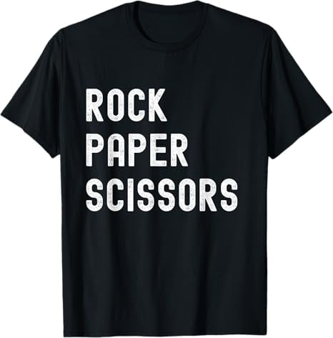 Rock Paper Scissors Funny Hand Game Halloween Costume T-Shirt - Walmart.com