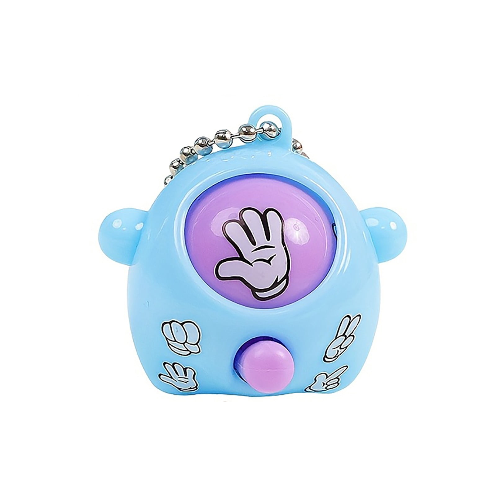 Rock Paper Scissors Keychain Toy Novelty Funny Egg Transforming Face ...