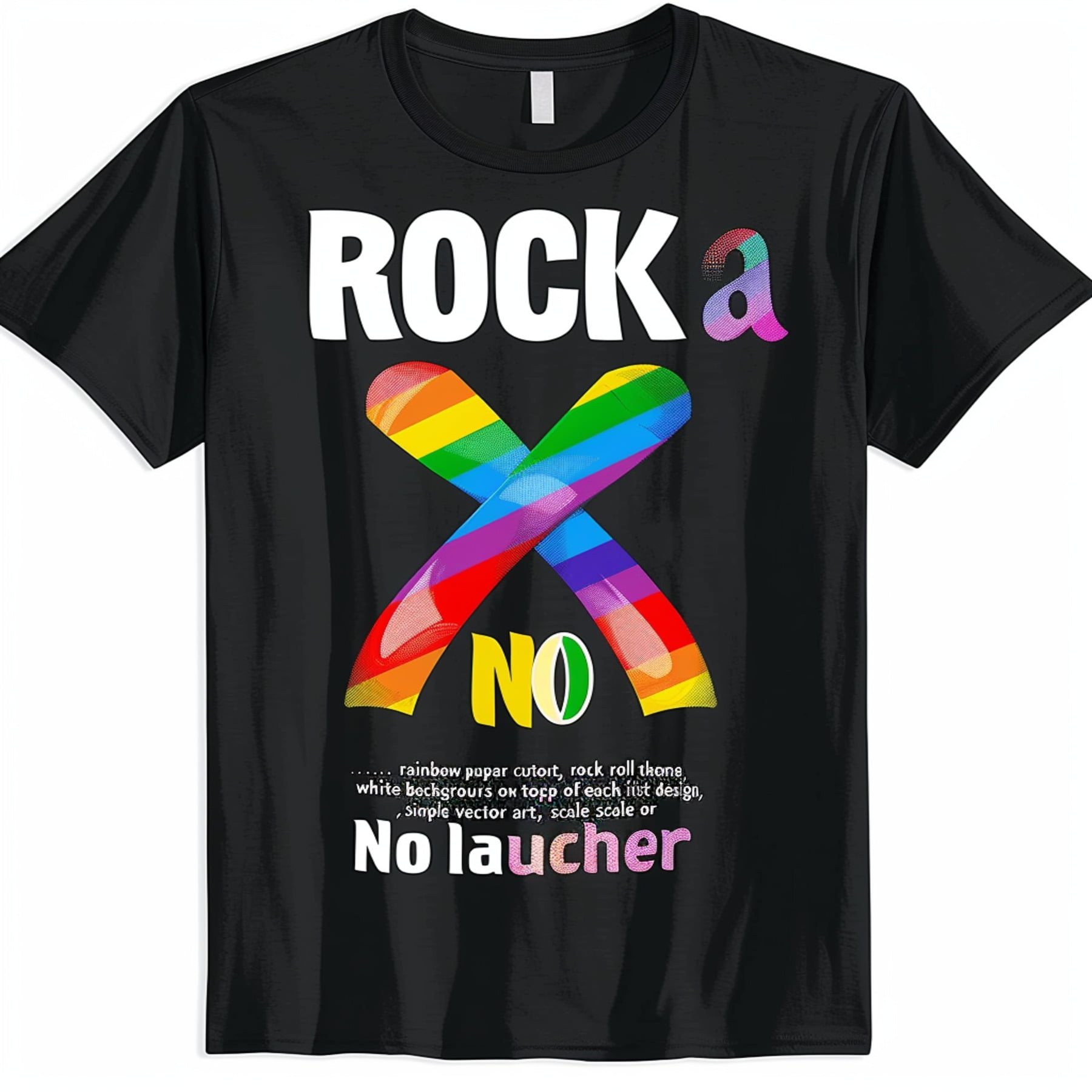 Rock Paper Scissors Rainbow TShirt Minimalist Design with Rainbow Paper ...