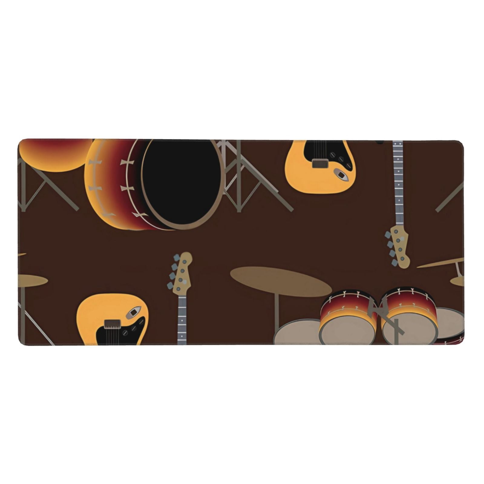 Rock Pattern Of Retro Drums Mousepad Large Mouse Pad Desk Pad Computer ...