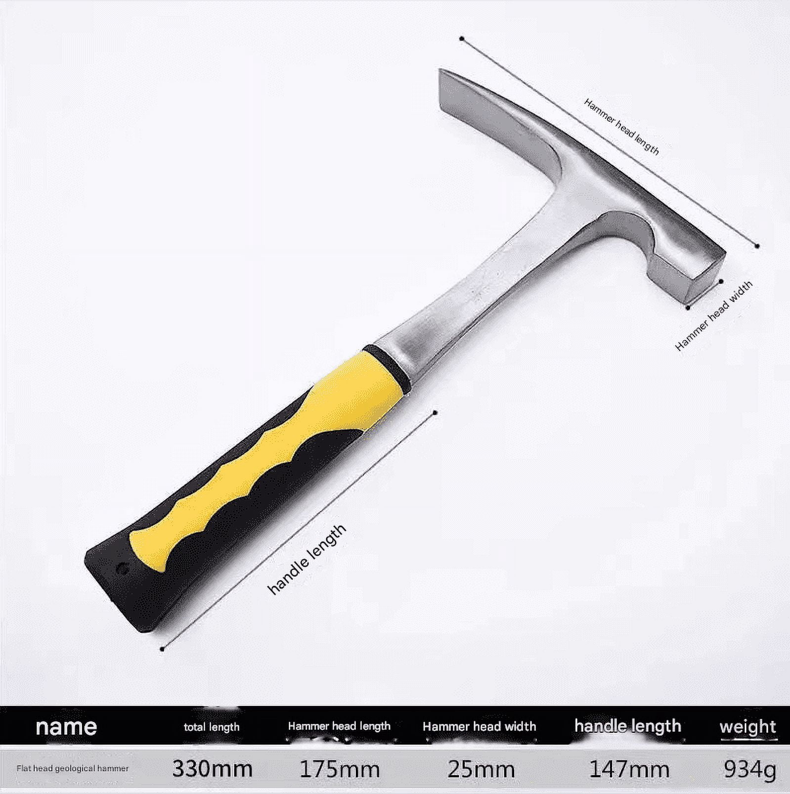 Rock Pick Hammer Brick Hammer Steel Geologist's Hammer Used for Mining ...