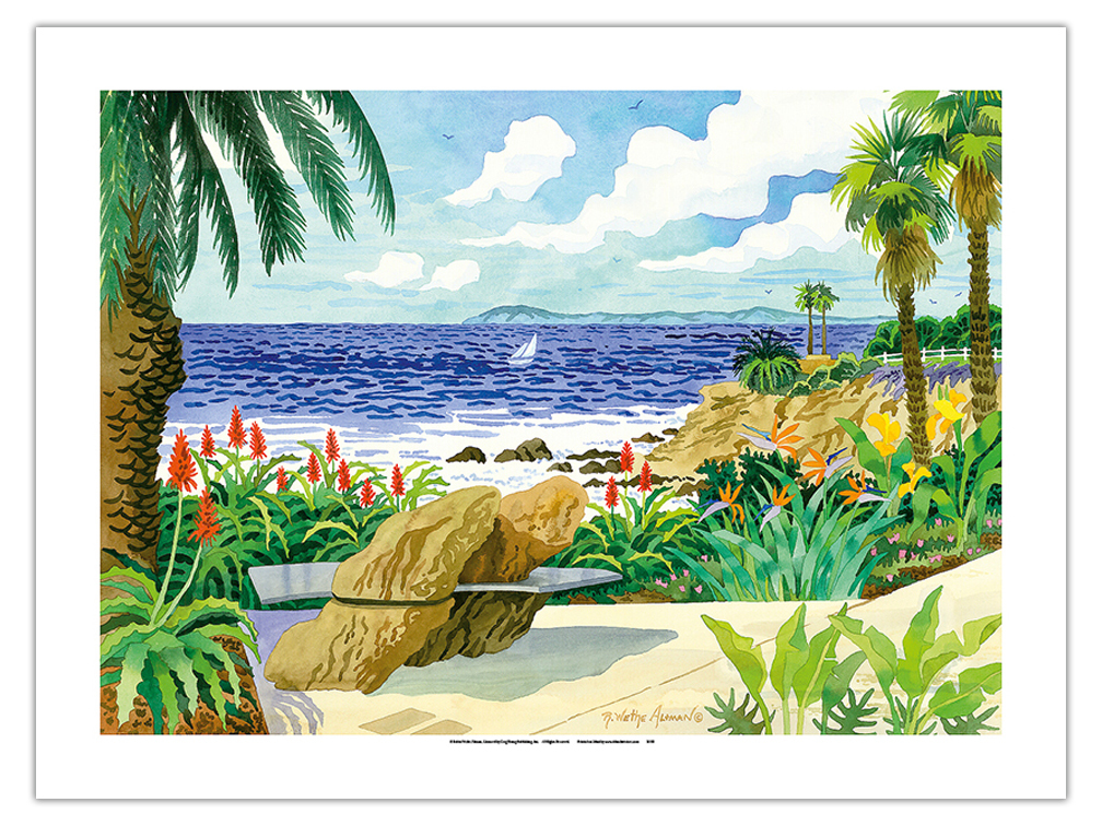 Rock Pile Carve Bench at Heisler Park - Laguna Beach California - From ...