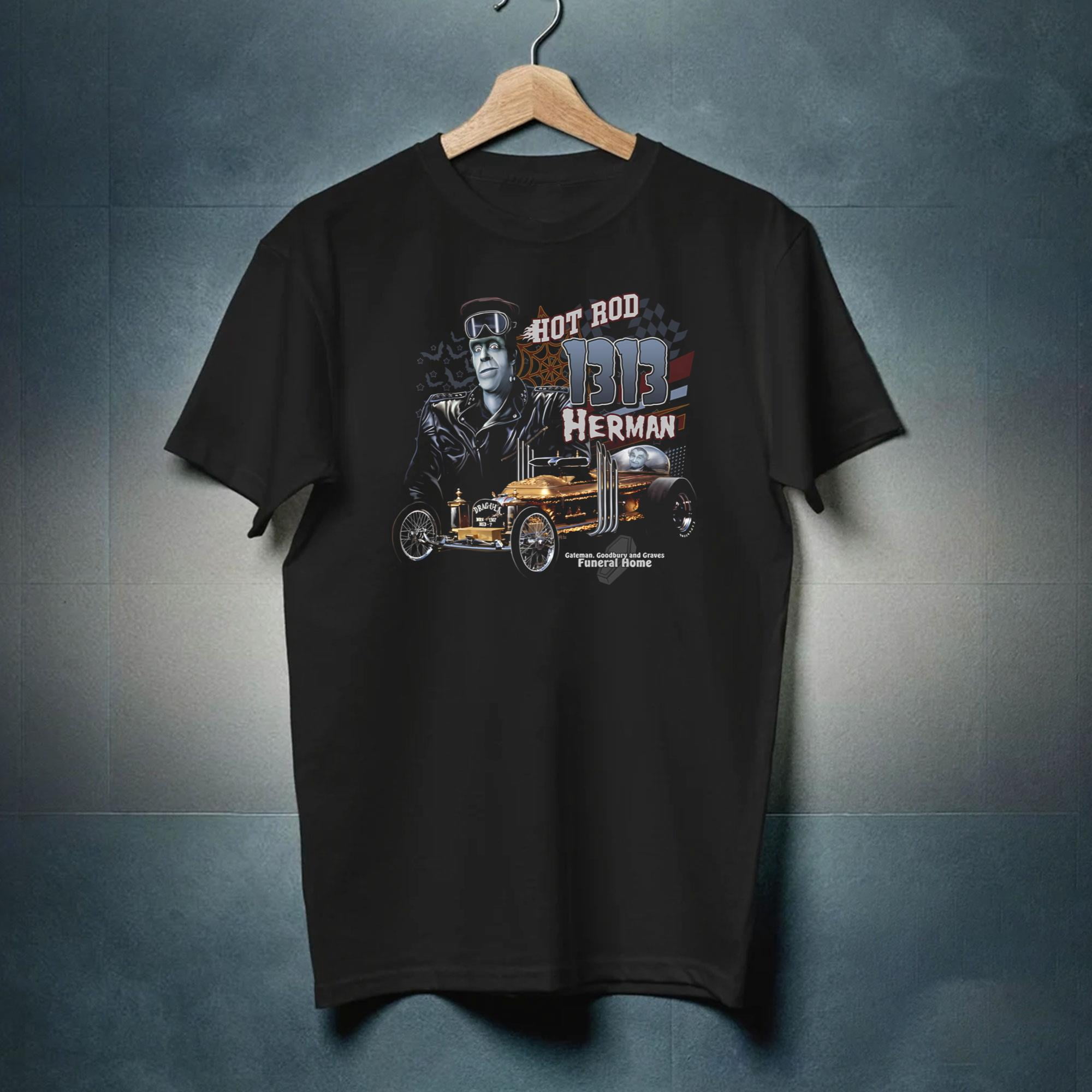 Rock Rebel The Munsters Hot Rod Herman T-Shirt-TH28104 - Walmart.com