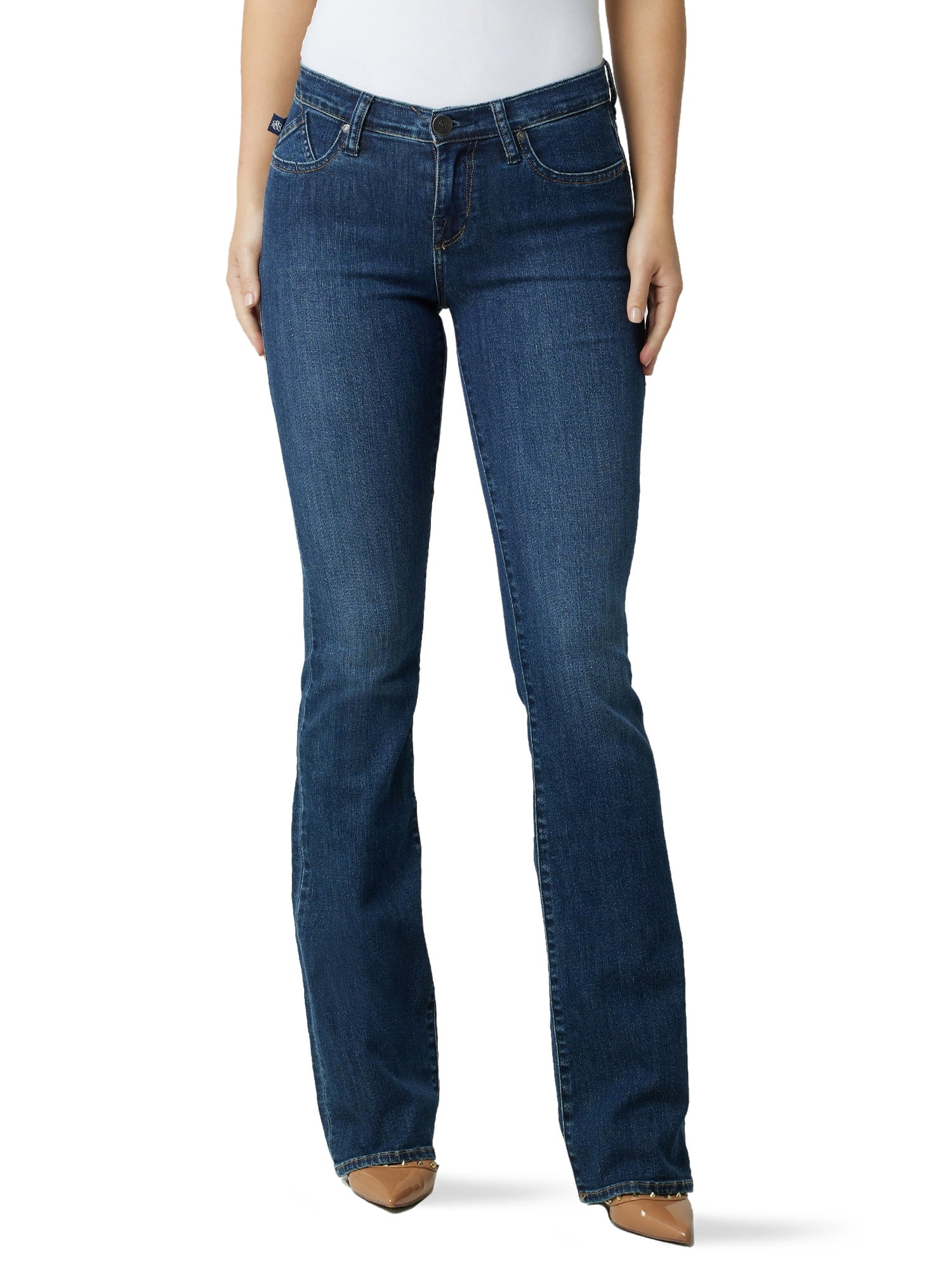 Rock & Republic Womens Denim Kassandra Mid Rise Bootcut Jean - Walmart.com