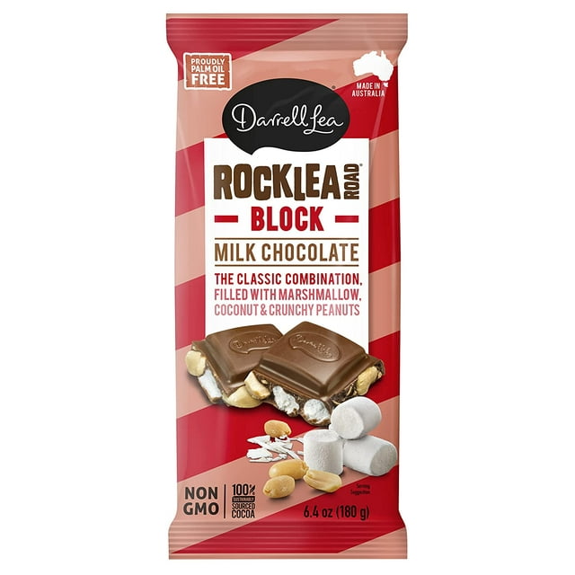 Rock Road Chocolate Bar, Premium 6.4 Ounce Chocolate Bar Filled with ...