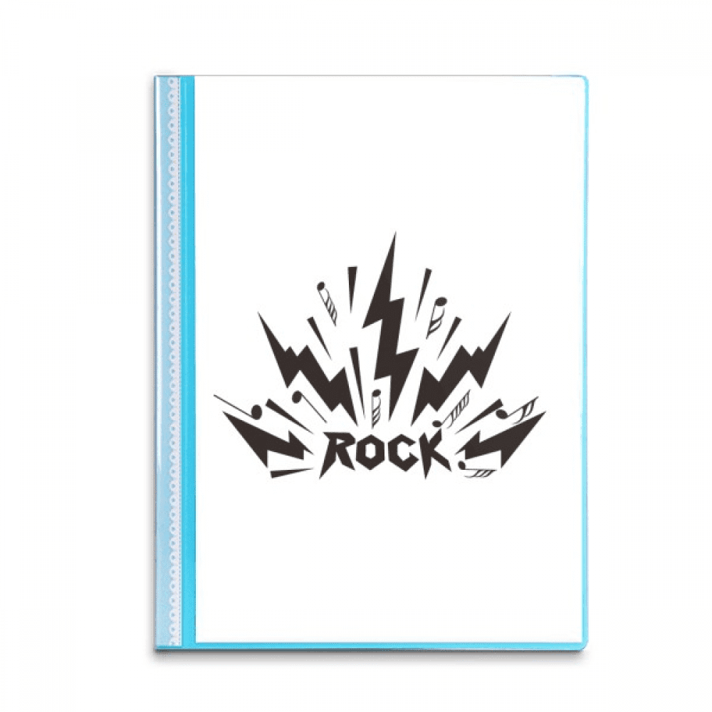 Rock Roll Bursts Diffuse Notes Book Sheet Protectors Portfolio Binder ...