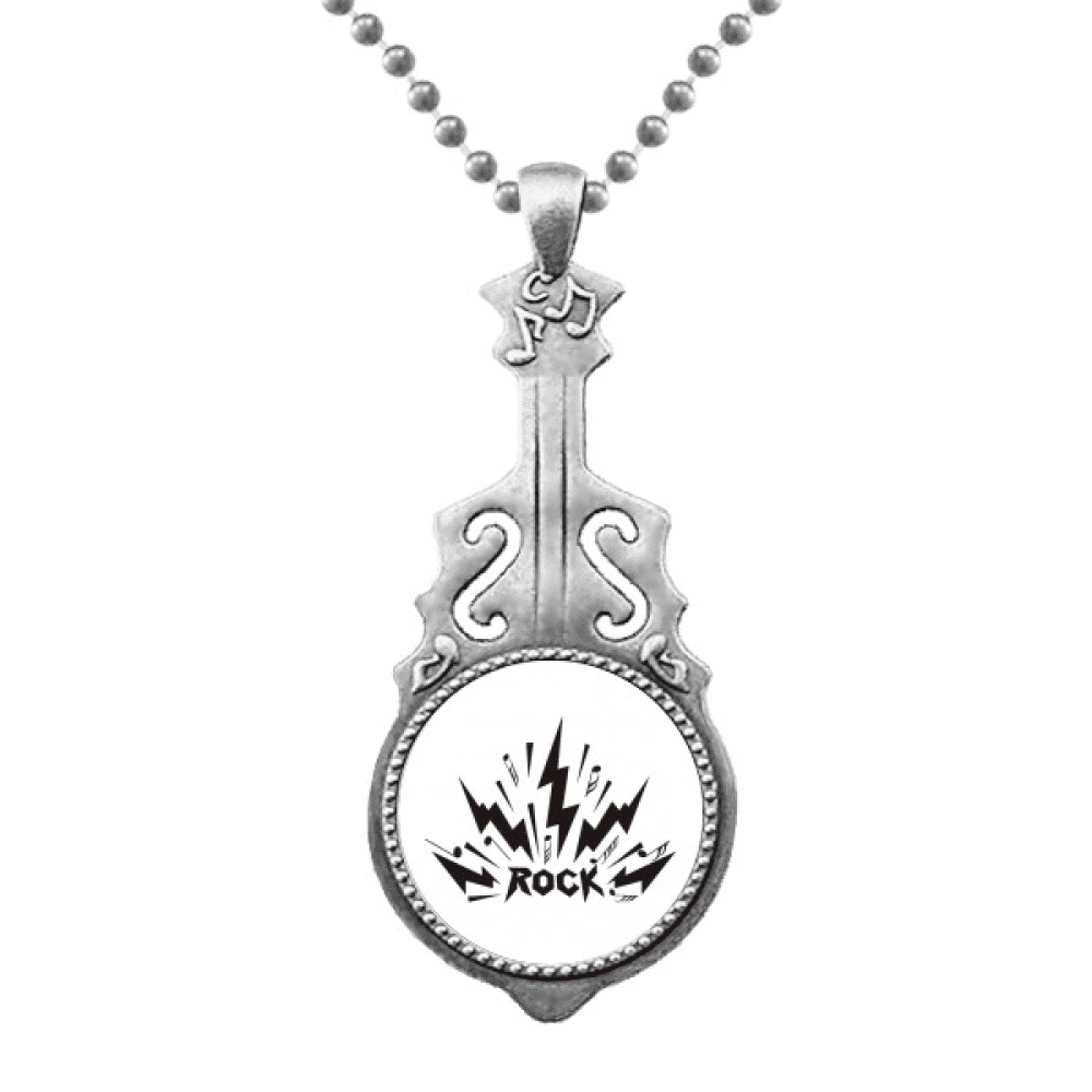 Rock Roll Bursts Diffuse Notes Pendant Jewelry Music Guitar Torque ...