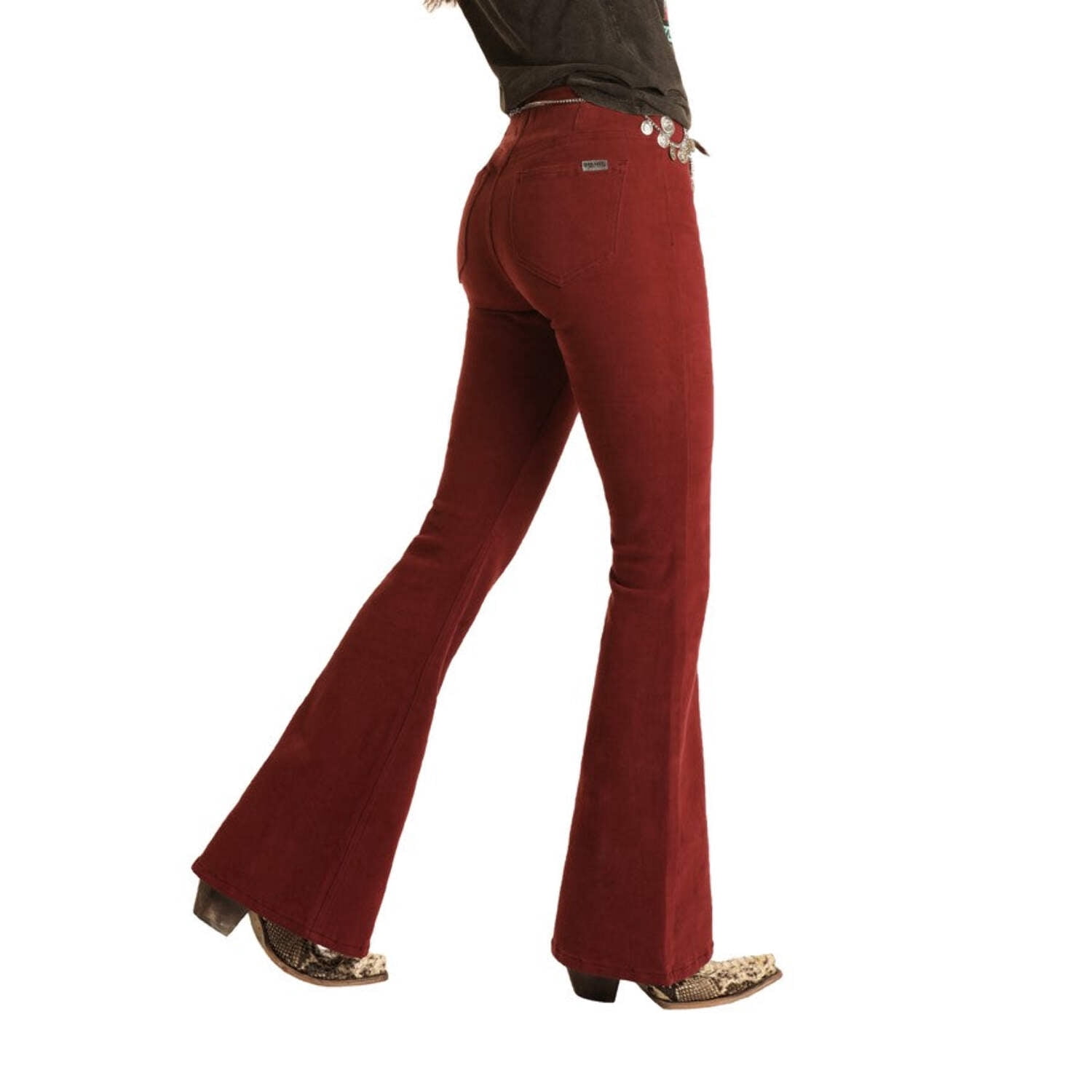 Rock Roll Denim Ladies Bargain Bell High Rise Plum Jeans WPH1653 ...