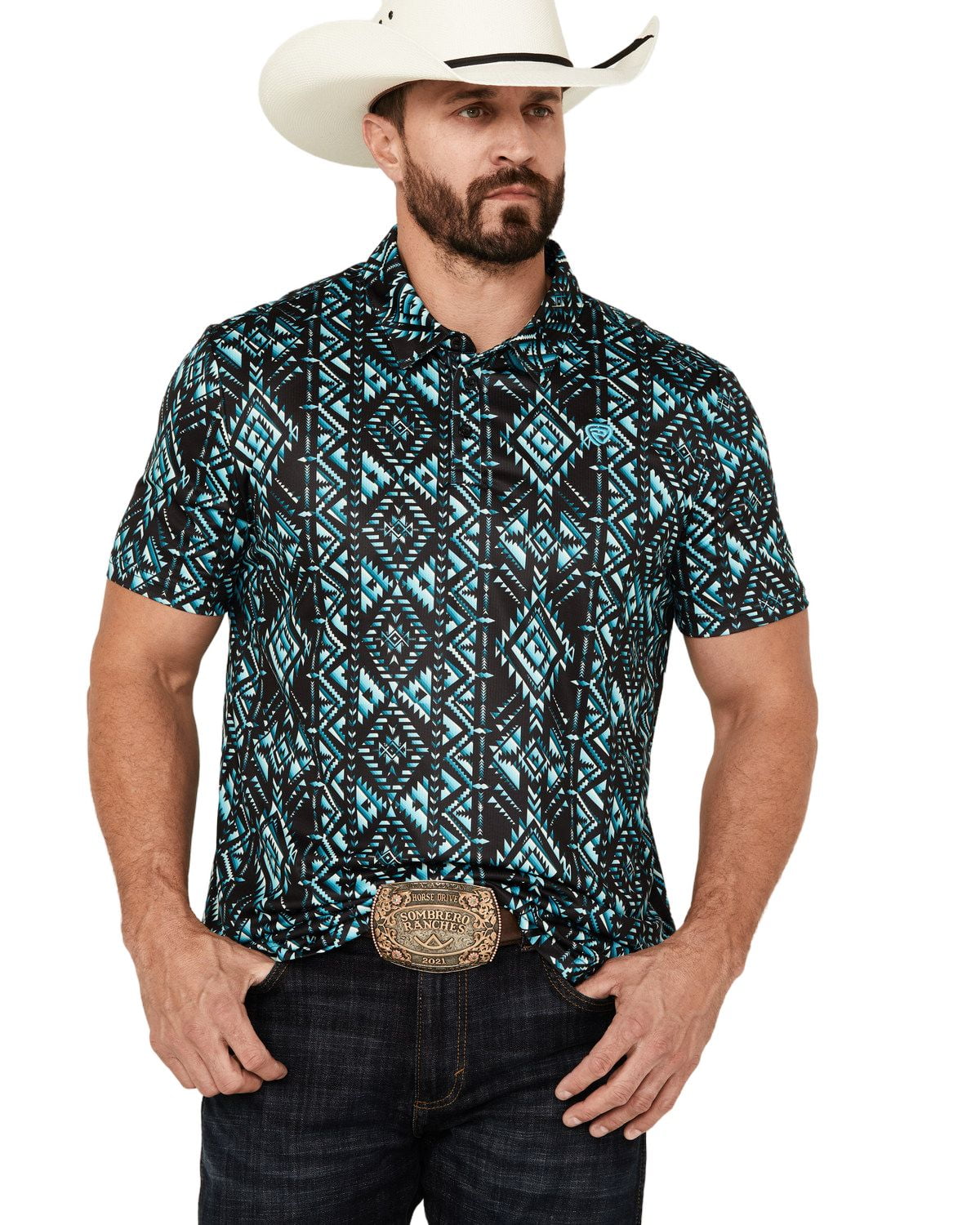Rock & Roll Denim Men's And Boot Barn Southwestern Print Short Sleeve ...